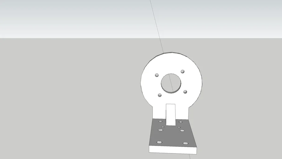 U shape plate for 775 motor | 3D Warehouse