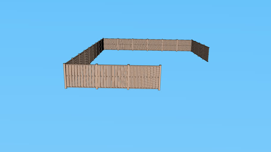 cerca madeira | 3D Warehouse