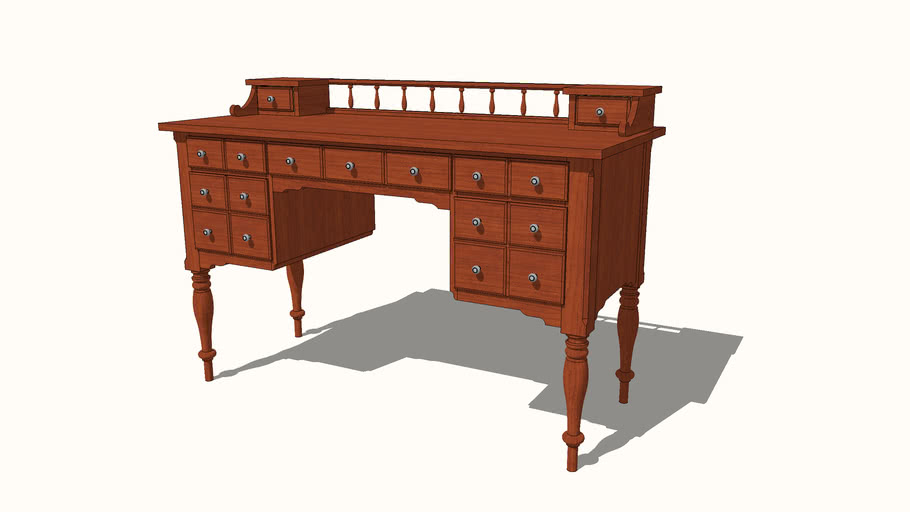 Southern Colonial Desk | 3D Warehouse