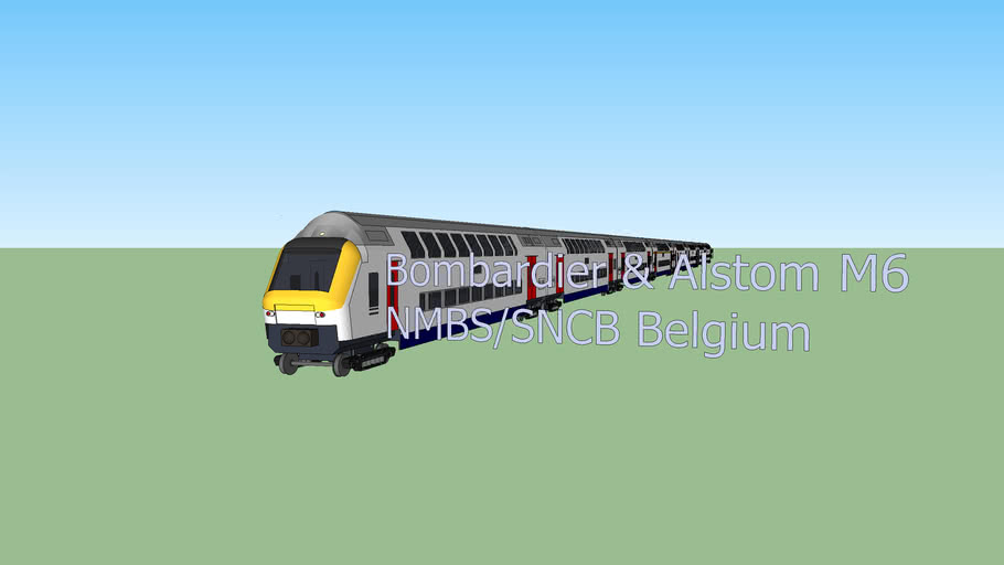 NMBS SNCB M6 Double Decker train | 3D Warehouse