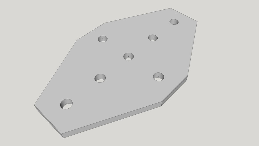 Cross Joining Plate | 3D Warehouse