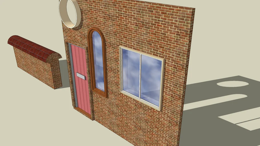 Windows, walls and door 'By Buddy S' | 3D Warehouse