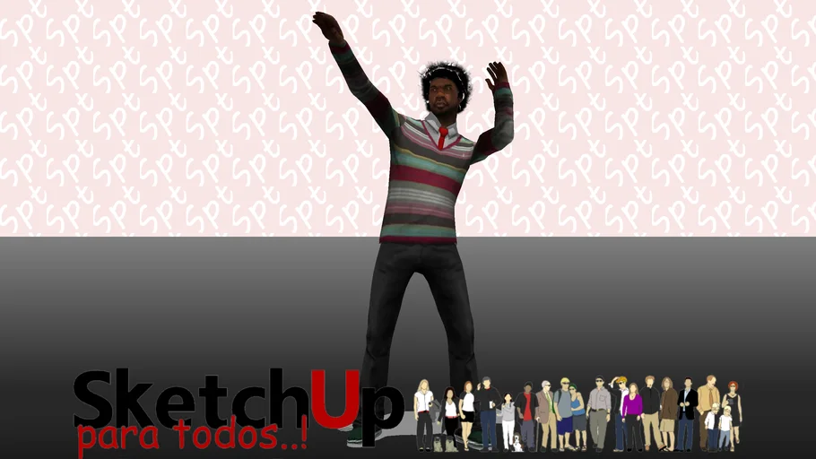 Young man dancing | 3D Warehouse