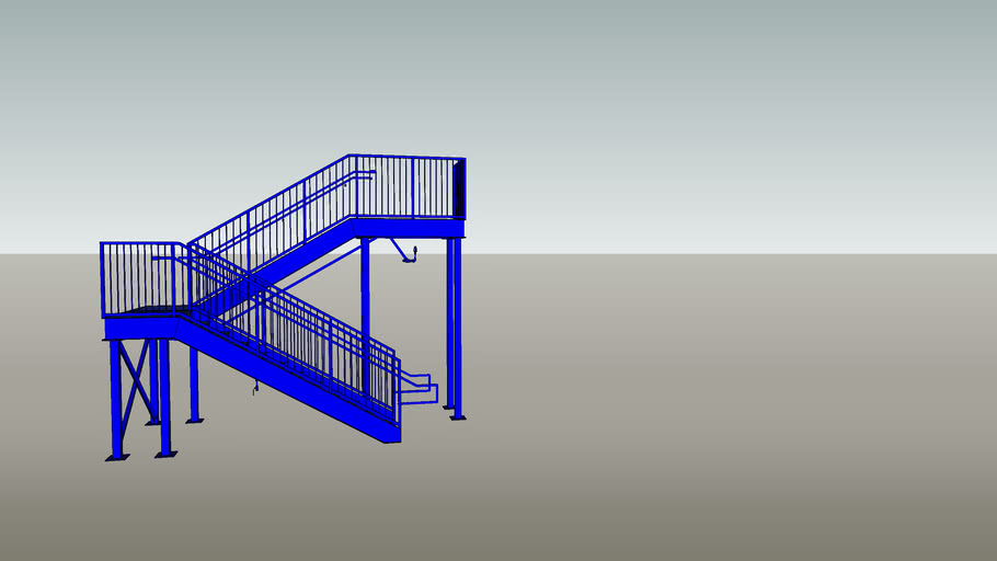 Steel Warehouse Staircase | 3D Warehouse