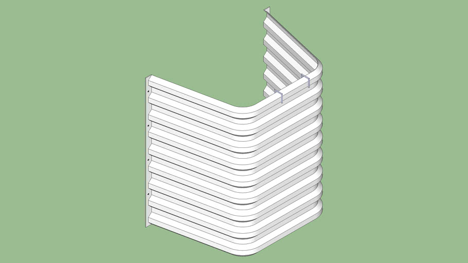 Corrugated metal window well | 3D Warehouse