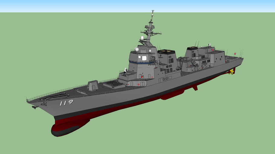 JMSDF DD-119 あさひ Asahi | 3D Warehouse