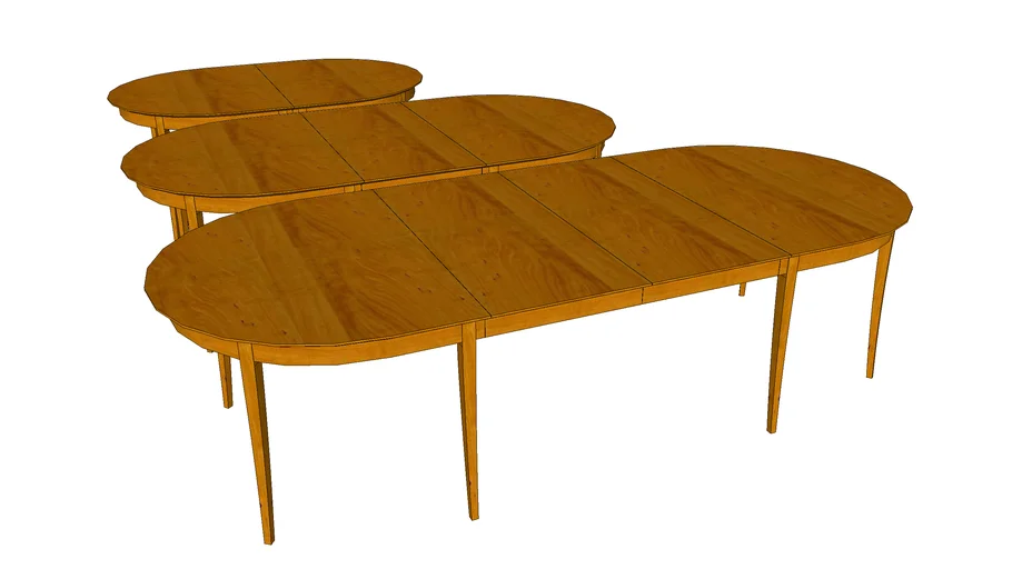 Aria Dining Extension Table | 3D Warehouse