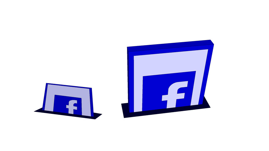 FB sign icon | 3D Warehouse