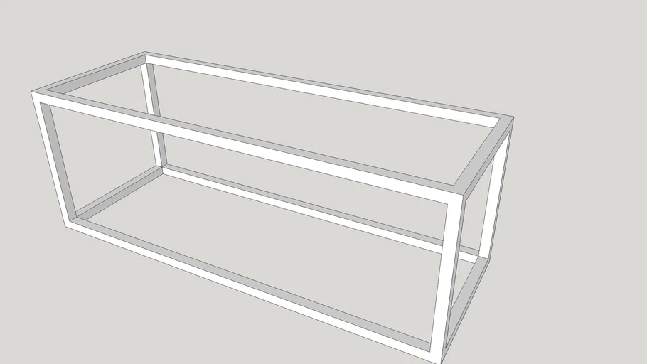 metal rack 1200 X 300 X 400 MM | 3D Warehouse