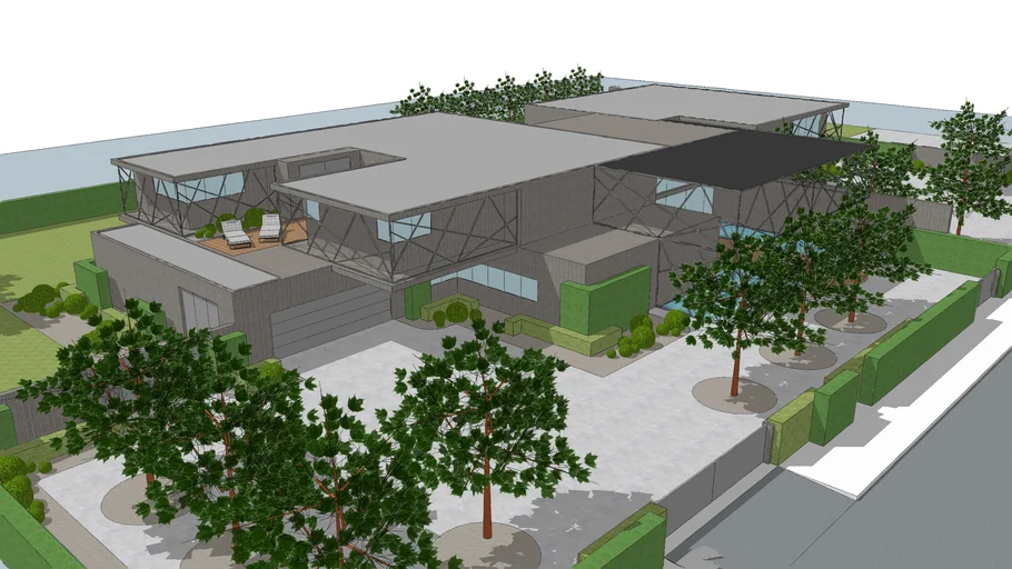 Large villa / office building | 3D Warehouse