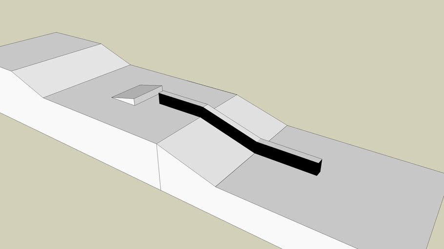 Snowboard Kink Rail | 3D Warehouse