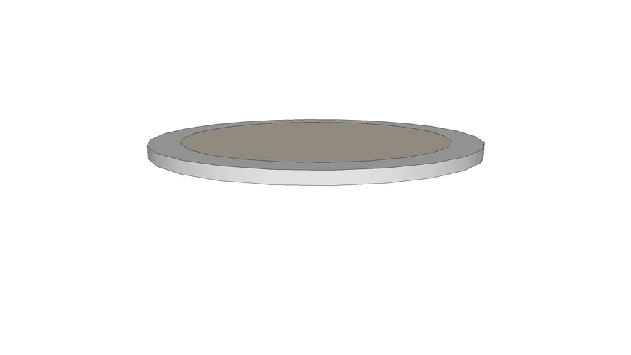 LED Panel round/warm | 3D Warehouse