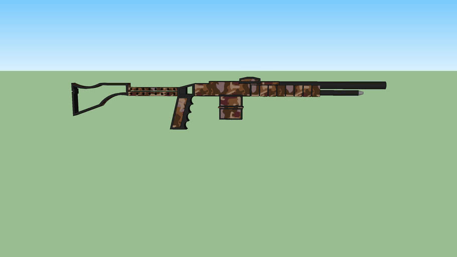 Brown Camo assault rifle | 3D Warehouse