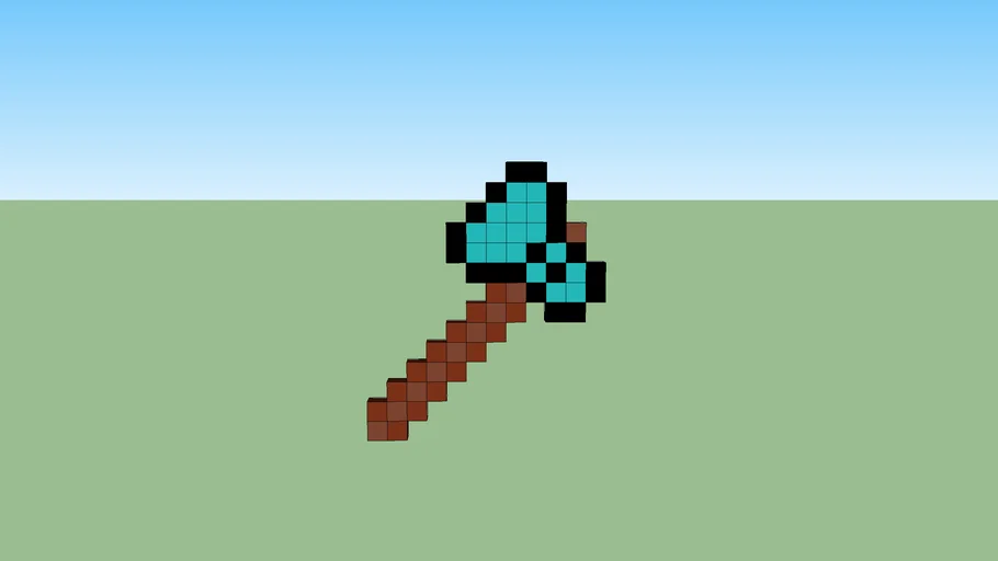minecraft diamond hatchet | 3D Warehouse