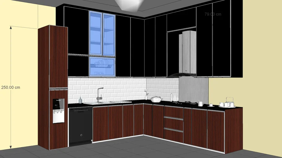 Custom Kitchen Set - Enscape Ready | 3D Warehouse