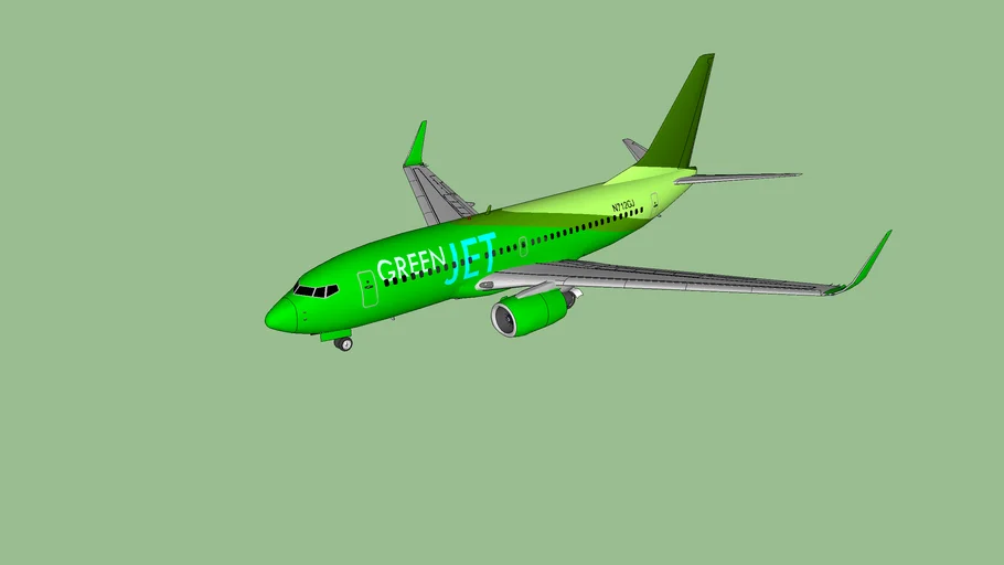 Green Jet (2016 F]) Boeing 737-7GJ | 3D Warehouse
