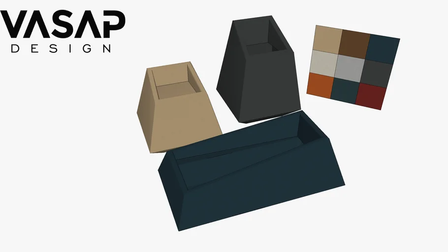 CONJUNTO VASOS - PRISMA | 3D Warehouse