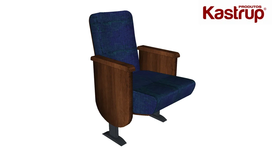 Poltrona Auditorio KAS 003 Ômega - Poltronas Kastrup | 3D Warehouse