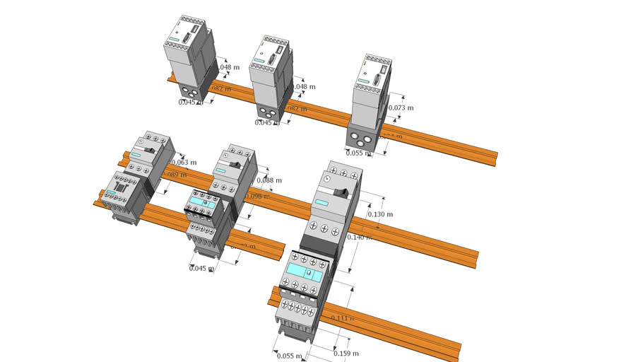 Simocode Pro y Arrancadores Directos Sirius, Marca SIEMENS | 3D Warehouse