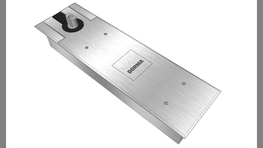 Precise Actual Size DORMA Floor Spring | 3D Warehouse