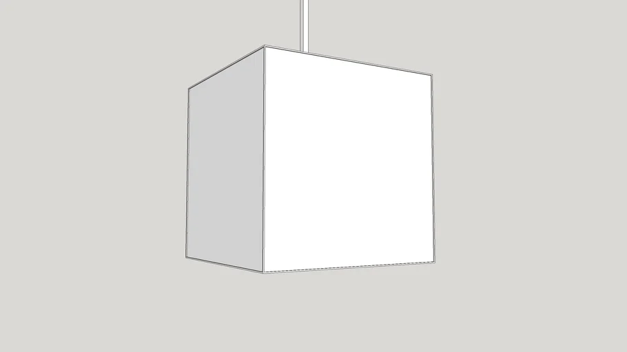 Square Organza Pendant Lamp | 3D Warehouse