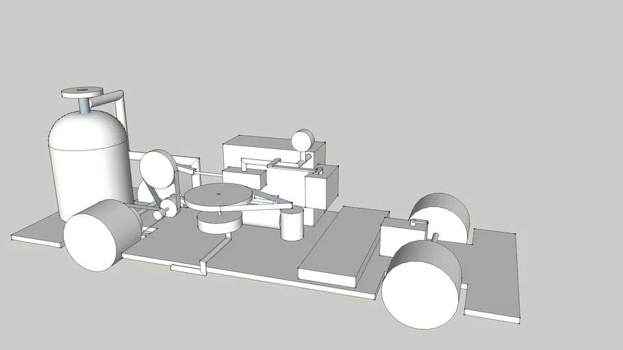 steam engine powered car | 3D Warehouse