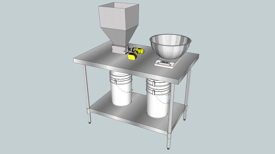 Grain Mill Table | 3D Warehouse