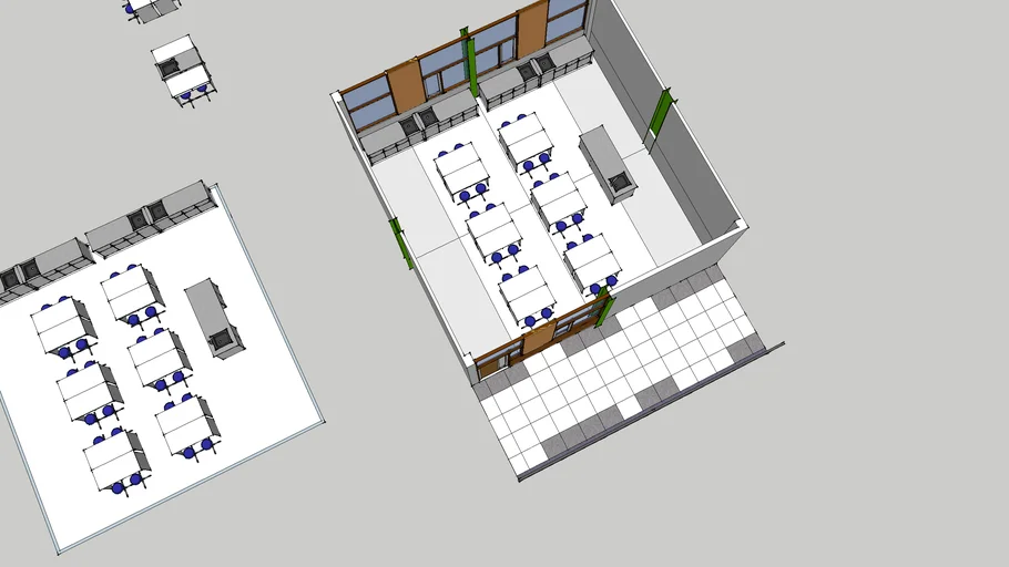 Denah & Furniture Ruang Lab IPA | 3D Warehouse