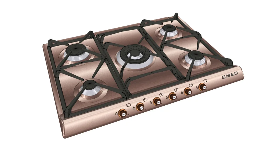 SMEG (cortina) Hob (b 70/75cm) | 3D Warehouse