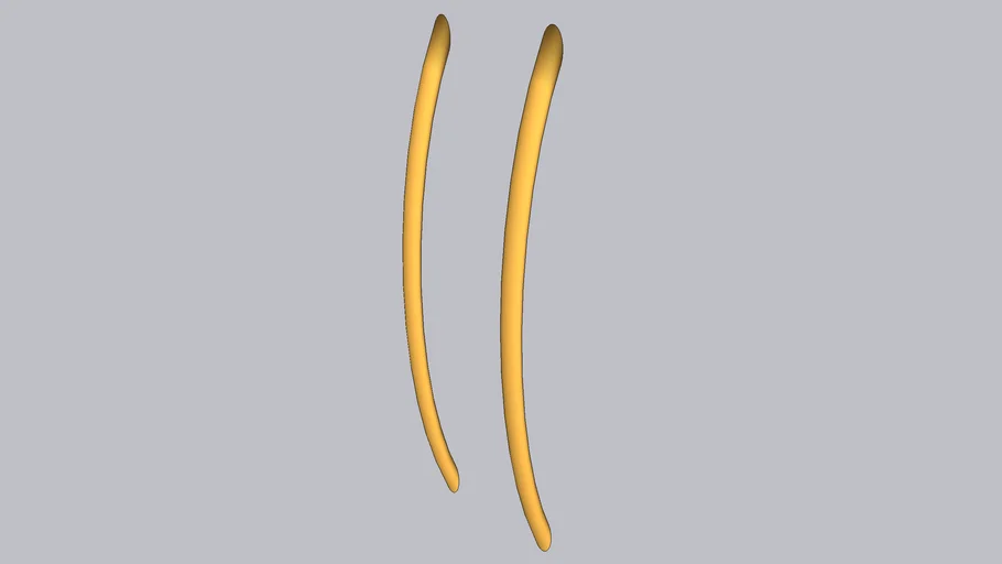 sleek handle long | 3D Warehouse