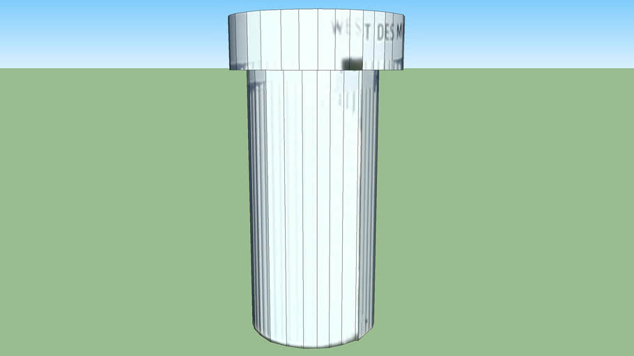 Water Tower in West Des Moines, IA, USA | 3D Warehouse