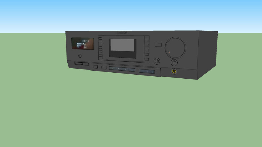Philips (m. FC950) stereo cassette deck | 3D Warehouse