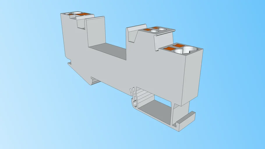 Phoenix Contact - CB 1/6-2/4 PT-BE MCB Base (2800929) | 3D Warehouse