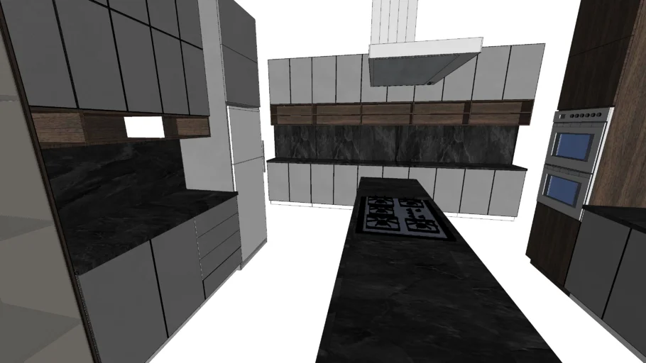 kitchen design layout | 3D Warehouse