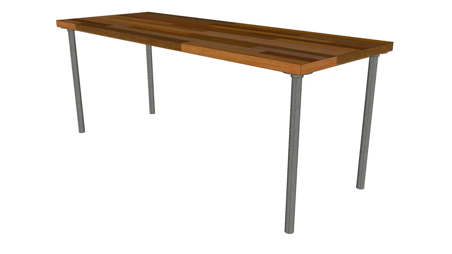 Butcher Block Table | 3D Warehouse