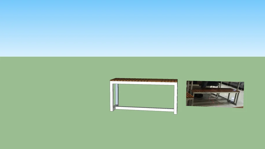 Bench in shopping mall | 3D Warehouse