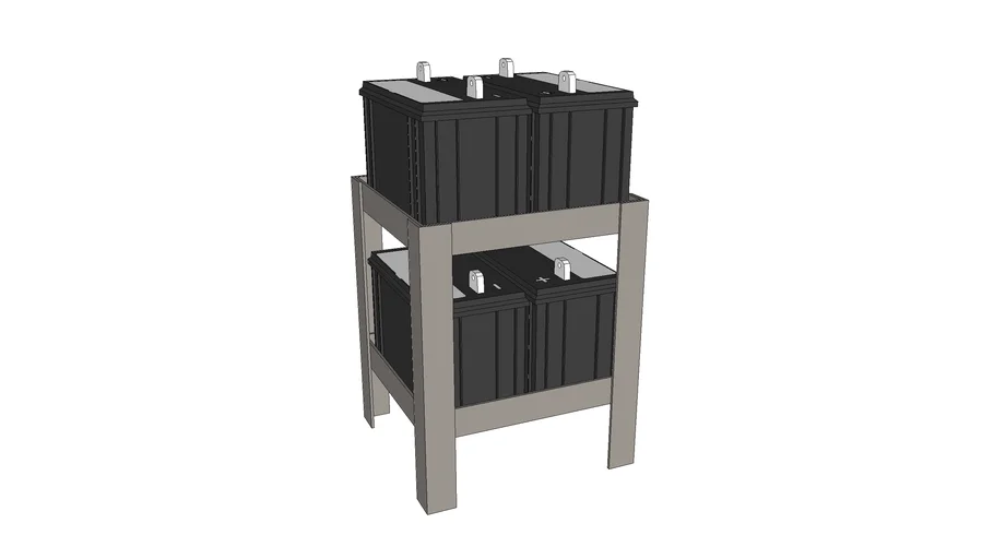 Battery Rack 80Ah | 3D Warehouse