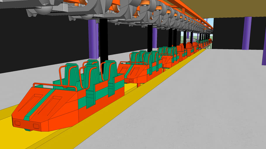 arrow dynamics xlr8 ride | 3D Warehouse