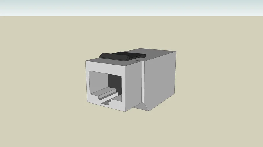 CAT6 Through Connector | 3D Warehouse
