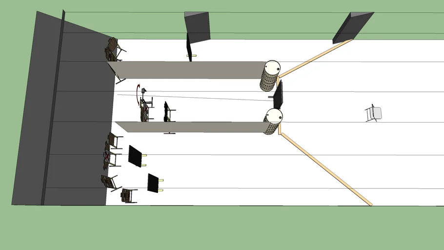 USPSA Indoor, 1-directional stage: SAPSC Sit-N-Spin | 3D Warehouse