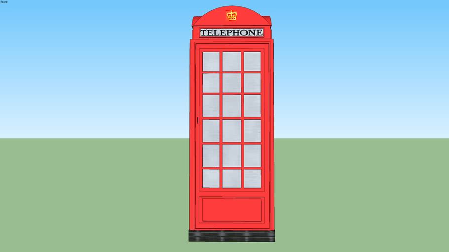 Red Telephone Box | 3D Warehouse