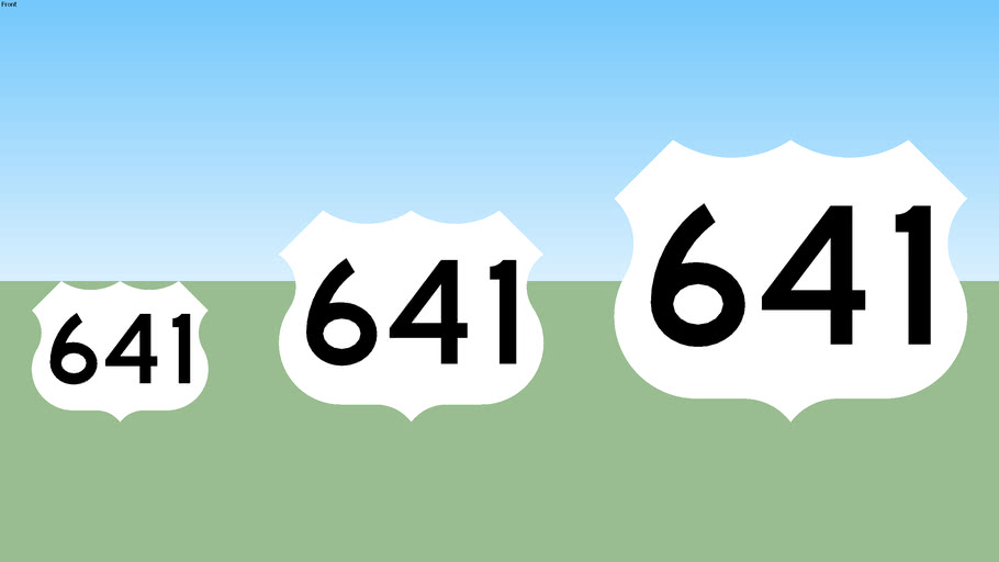 U.S. 641 Sign | 3D Warehouse