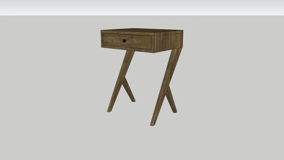 Peter Side Table, Dark Walnut | 3D Warehouse