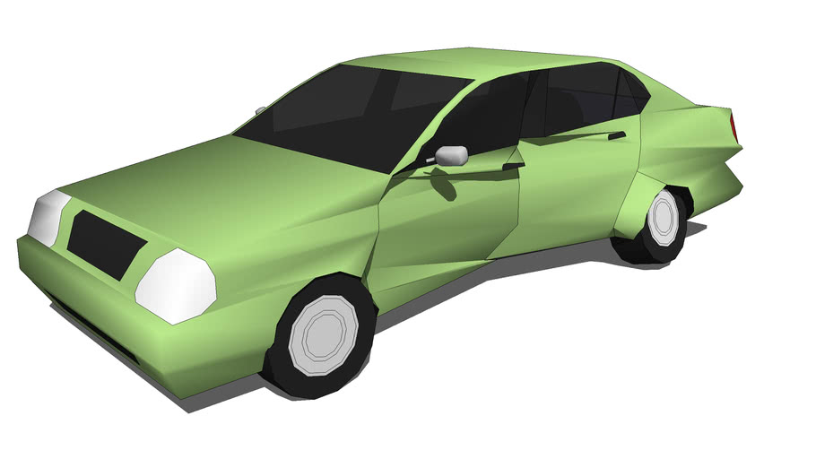 Car Sedan Crashed V.1 | 3D Warehouse