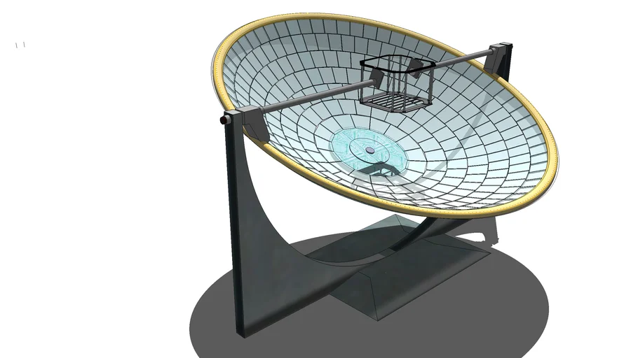 PARABOLIC SOLAR COOKER with mirrors | 3D Warehouse