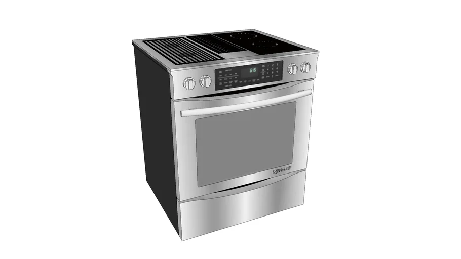 JES9860CAS 30' Slide-In Modular Electric Downdraft Range with ...