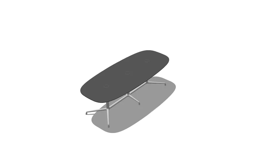 Coalesse, SW_1, Conference Table, Super Elliptical, Solid 96x28.5 | 3D ...