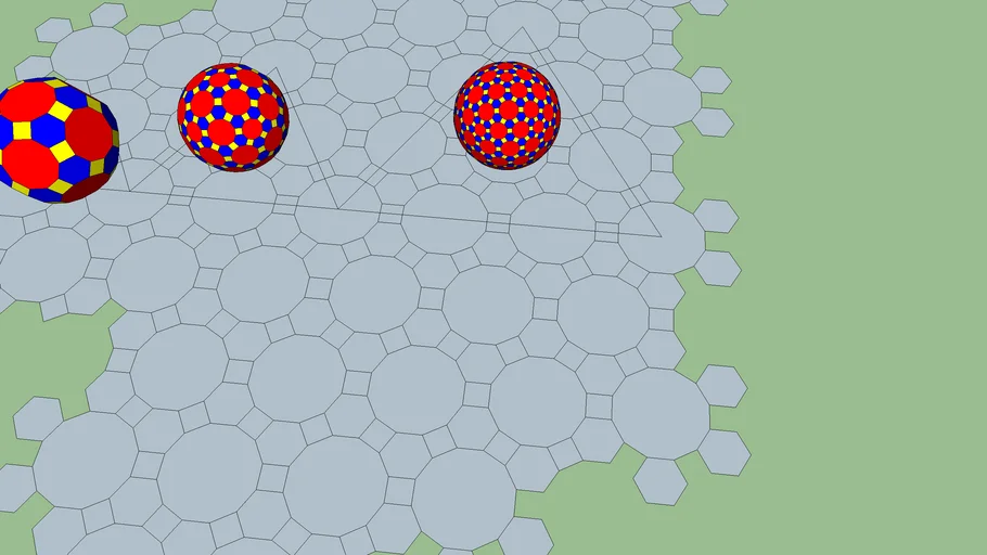 great rhombicosadodecahedral spheres | 3D Warehouse