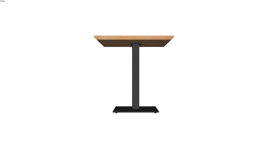 Alexa Bistro Table 29H Lava & Teak 41770/1 - Akula Living | 3D Warehouse