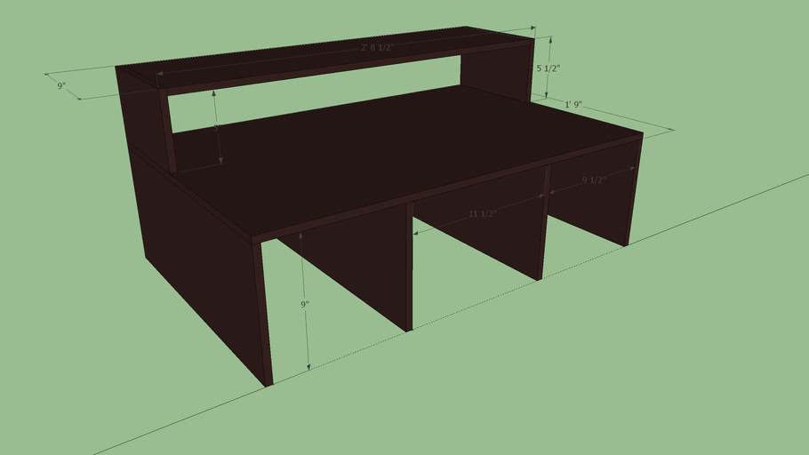 Standing desk addition | 3D Warehouse